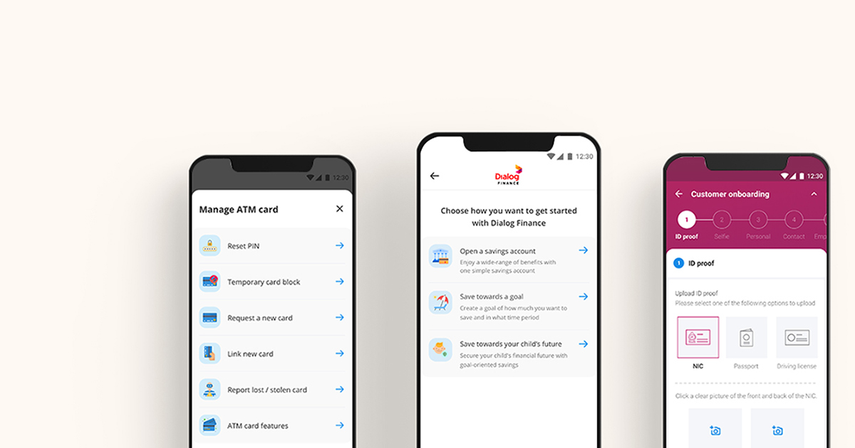 Savings | Financial Marketplace | Digital Wallet App | Dialog Genie