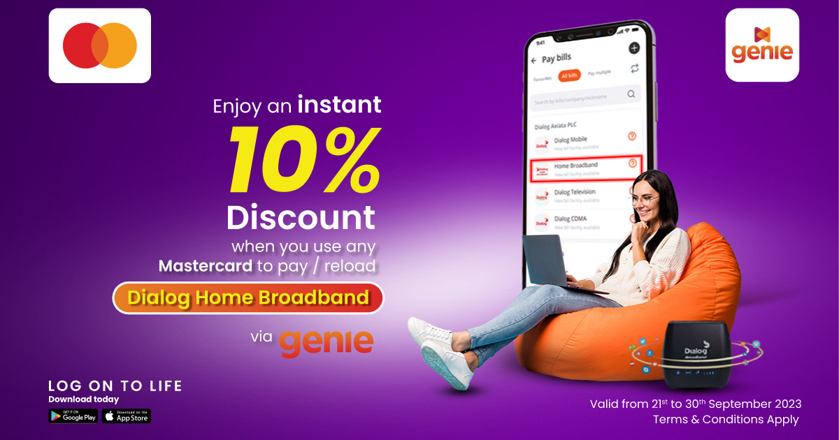 Flash Offer! Enjoy 10% off for Dialog Home Broadband with any ...