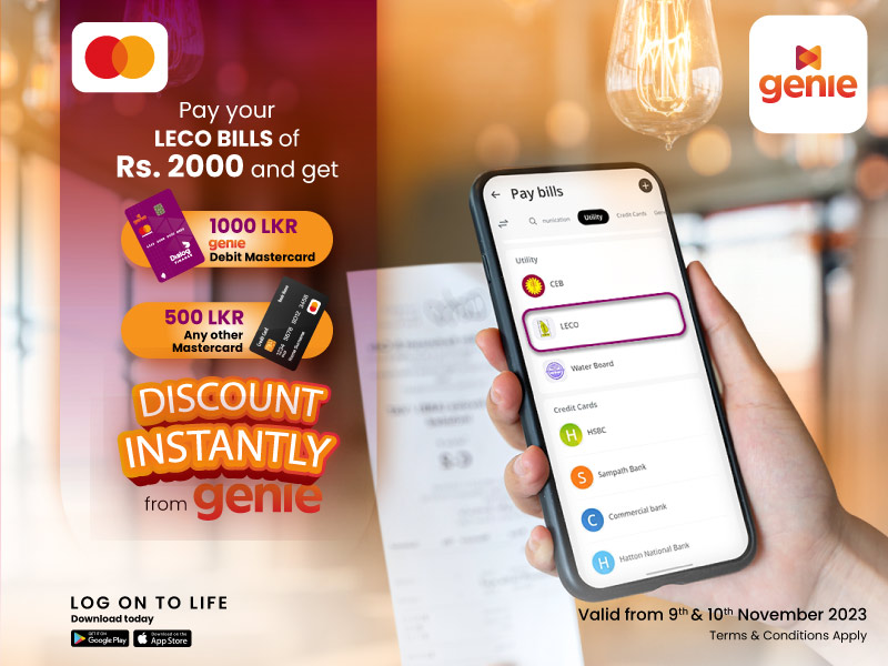 Enjoy up to Rs.1000/- off for LECO bills instantly with any Mastercard ...