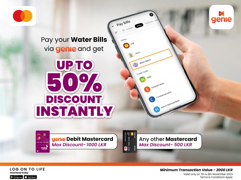 Flash Offer! Enjoy up to 50% off for Water bills instantly with any ...