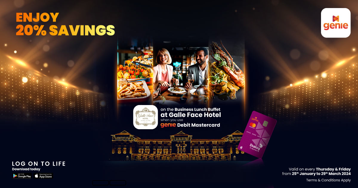 Enjoy 20% savings on the Business Lunch Buffet at Galle Face Hotel with ...