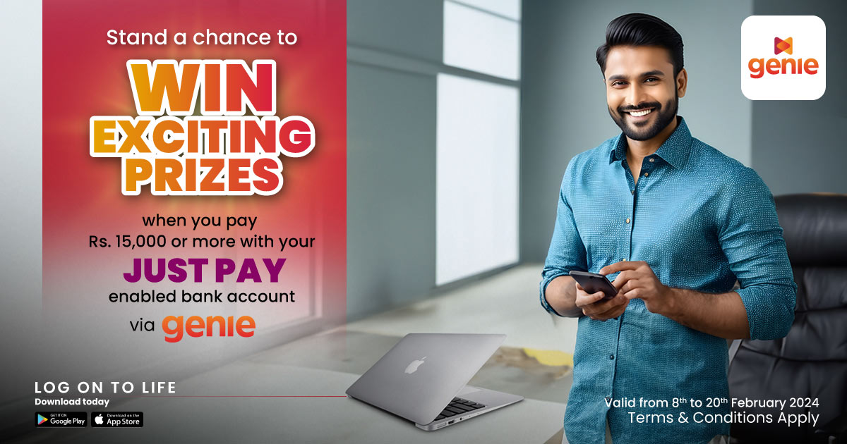 Stand a chance to win genie goodies when you pay using your JUSTPAY ...