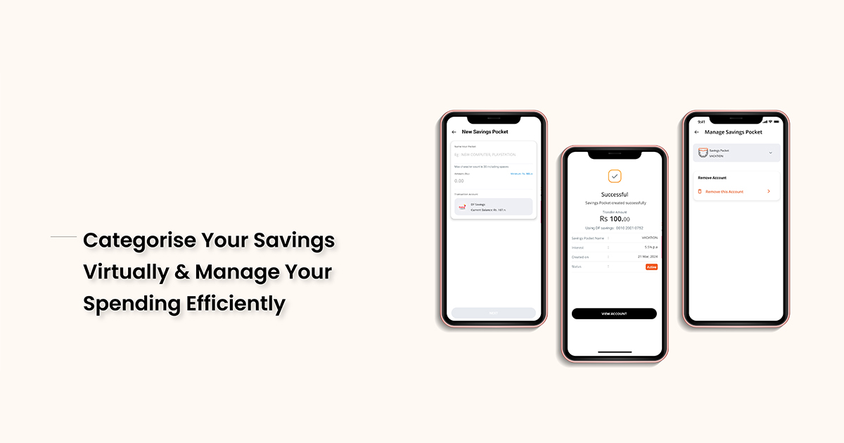 Savings Pockets | Products | Dialog genie