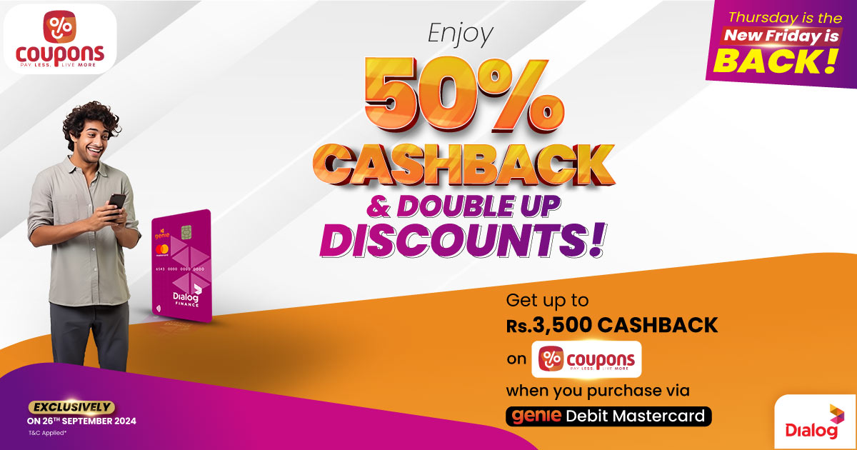 genie coupons Thursday is the new Friday Offer !! | Promotions | Dialog ...