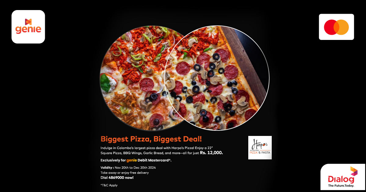 Harpo's Pizza Offer | Promotions | Dialog genie