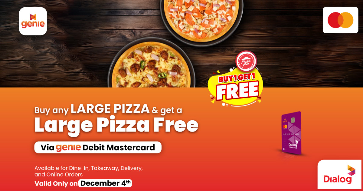 genie Double Pizza Treat with Pizza Hut! | Promotions | Dialog genie