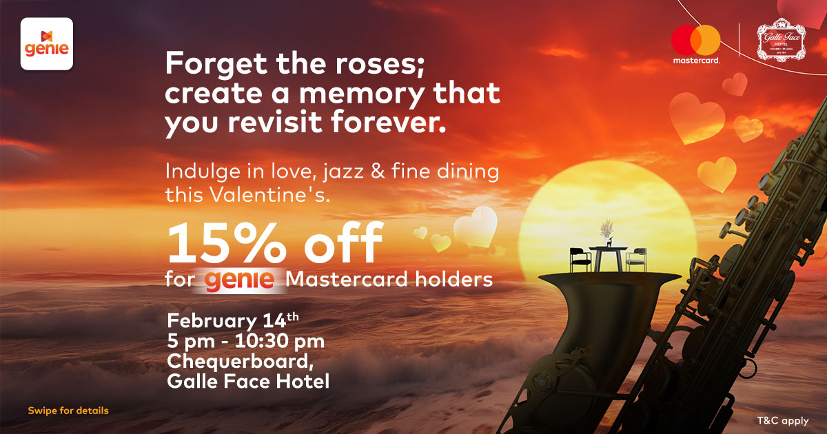 Galle face Hotel x genie: Valentine’s Unwrapped | Promotions | Dialog genie