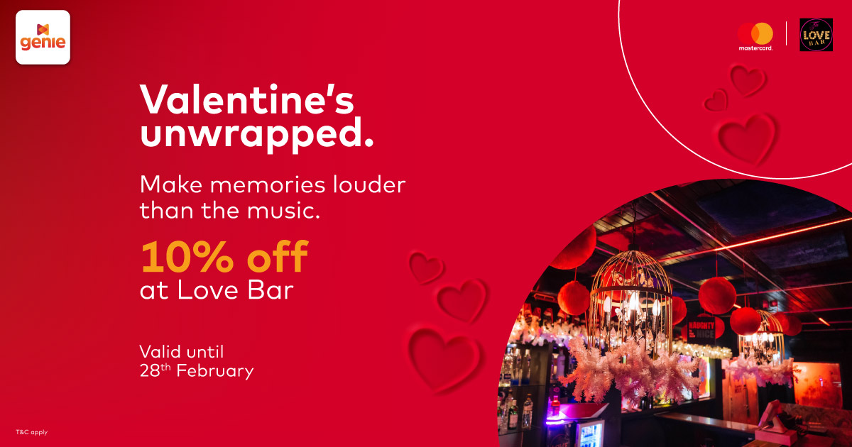 Love Bar x genie: Valentine’s Unwrapped | Promotions | Dialog genie