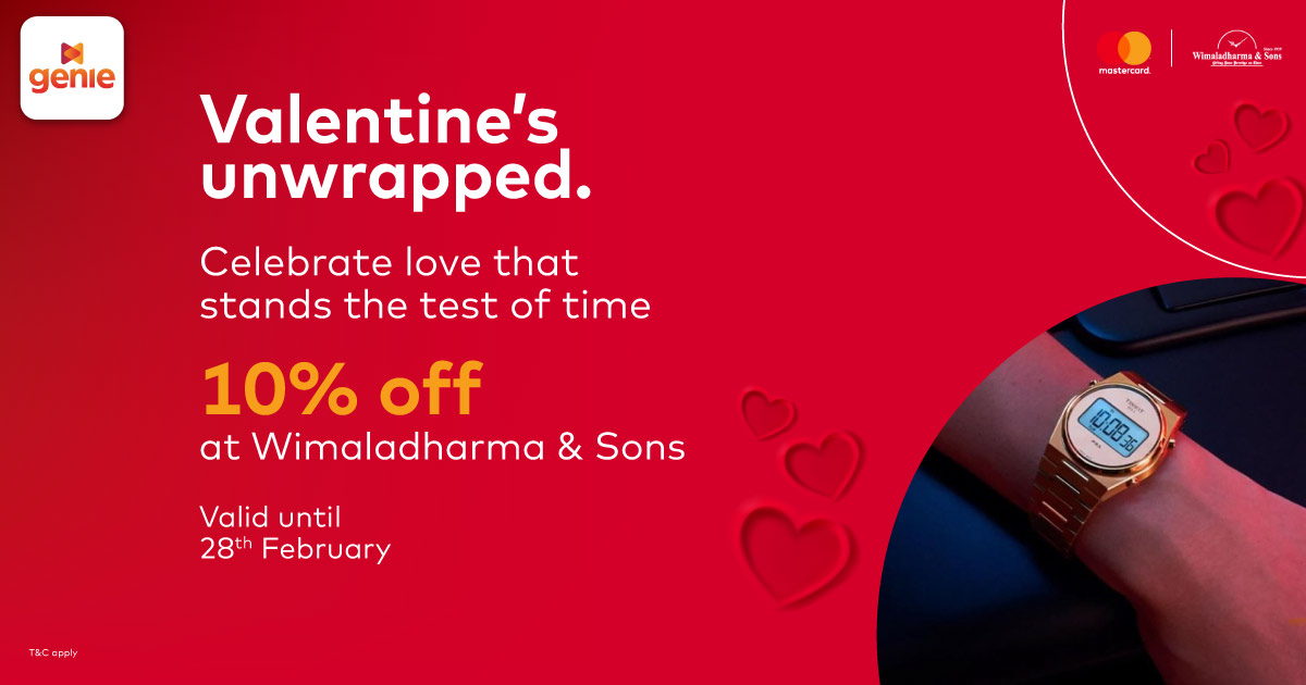 Wimaladharma & Sons x genie: Valentine’s Unwrapped | Promotions ...