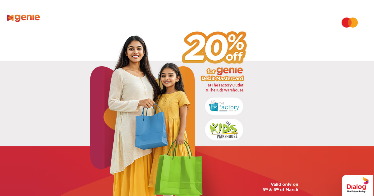 Save Big: The Kids Warehouse x genie | Promotions | Dialog genie